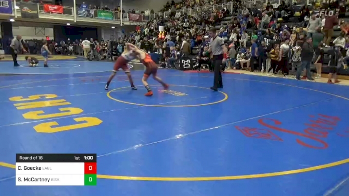 105 lbs Round Of 16 - Chase Goecke, Eagle WC vs Shane McCartney, Kiski Area