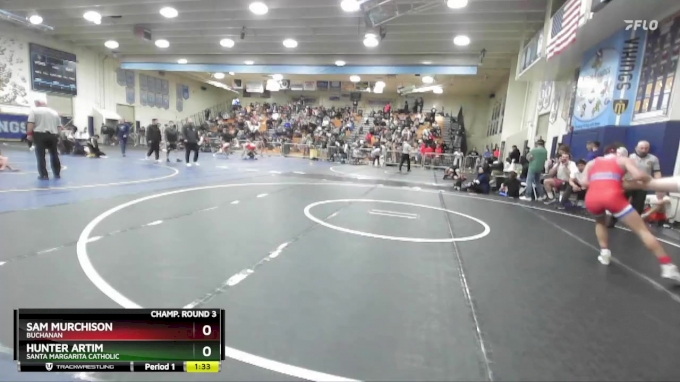 150 lbs Champ. Round 3 - Hunter Artim, Santa Margarita Catholic vs Sam ...