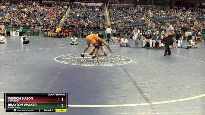 2A 190 lbs Quarterfinal - Braxton Walker, Randleman vs Wisdom Mason ...