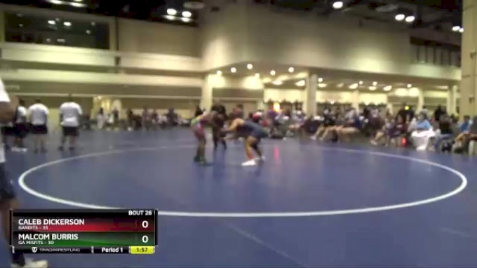 195 lbs Placement (16 Team) - Caleb Dickerson, Bandits vs Malcom Burris ...