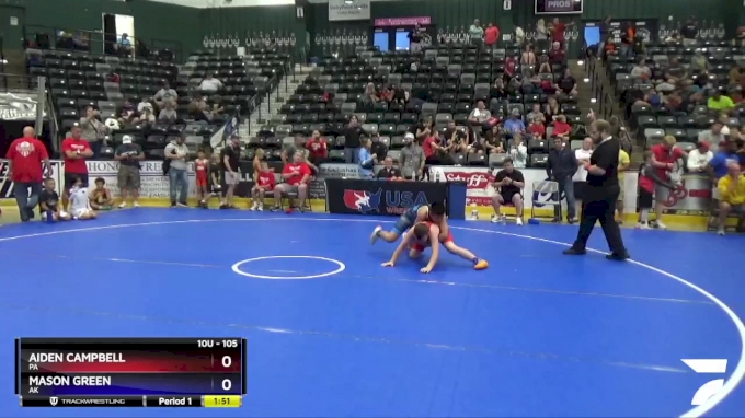 105 lbs Round 3 - Aiden Campbell, PA vs Mason Green, AK