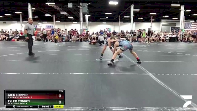 113 lbs Round 2 (4 Team) - Jack Lorper, Flickr Boyz Patriots vs Tyler ...