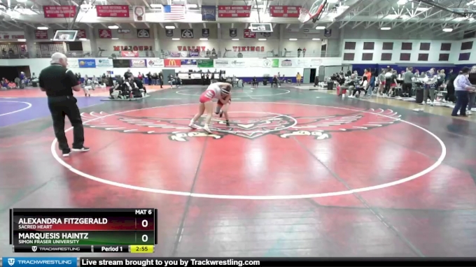 130 lbs Cons. Round 7 - Alexandra Fitzgerald, Sacred Heart vs Marquesis ...