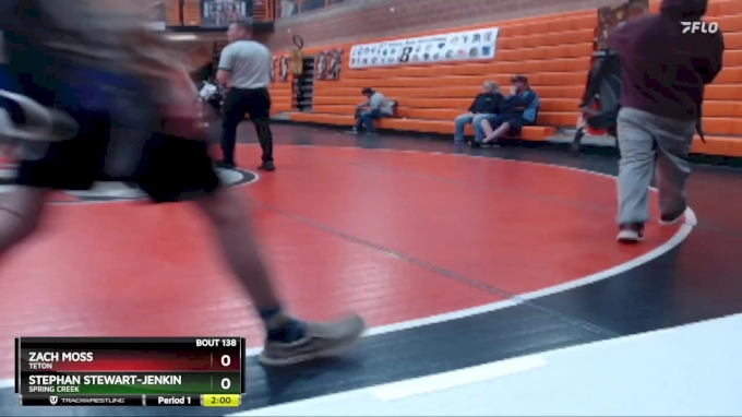 285 lbs Quarterfinal - Zach Moss, Teton vs Stephan Stewart-Jenkins ...