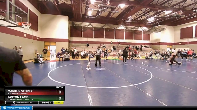67 lbs Cons. Round 3 - Markus Storey, Box Elder Stingers vs Jaxton Lamb ...
