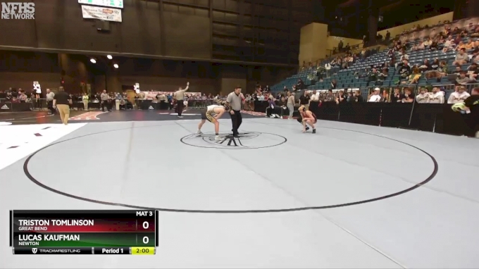 5A - 120 lbs Quarterfinal - Lucas Kaufman, Newton vs Triston Tomlinson, Great Bend