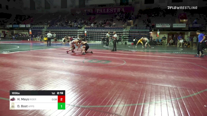 165 lbs Consi Of 4 - Hunter Mays, Rider vs Oren Bost, Appalachian State