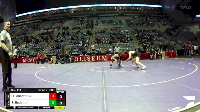 160 lbs 3rd Place Match - Levi Abbott, Cowan vs Brant Beck, Rochester ...