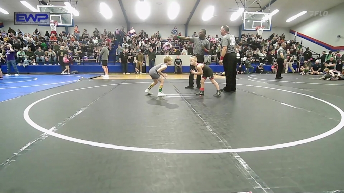 55 lbs Round Of 16 - Kayden Bass, Grove Takedown Club vs Nakona Eaglin ...