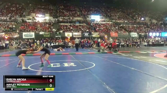 G - 100 lbs Quarterfinal - Evelyn Arciga, Lockwood Girls vs Hayley ...