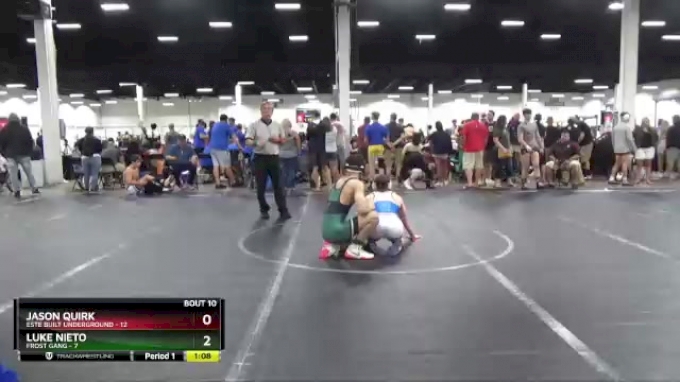 132 lbs Round 3 (8 Team) - Jason Quirk, Este Built Underground vs Luke ...