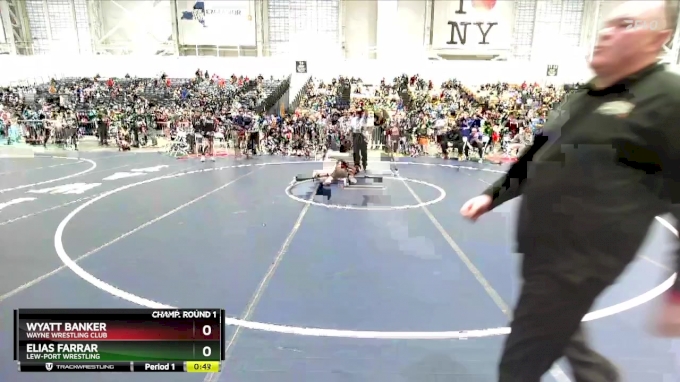54 lbs Champ. Round 1 - Wyatt Banker, Wayne Wrestling Club vs Elias ...