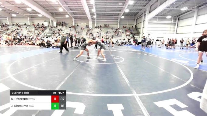 165 lbs Quarterfinal - Aidan Peterson, POWA vs Jake Rheaume, Roundtree ...