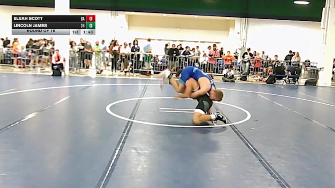 157 lbs Round Of 16 - Elijah Scott, GA vs Lincoln James, OH