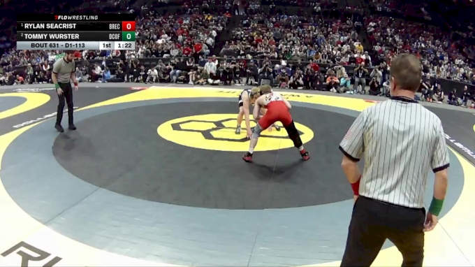 D1-113 lbs 1st Place Match - Rylan Seacrist, Brecksville vs Tommy ...