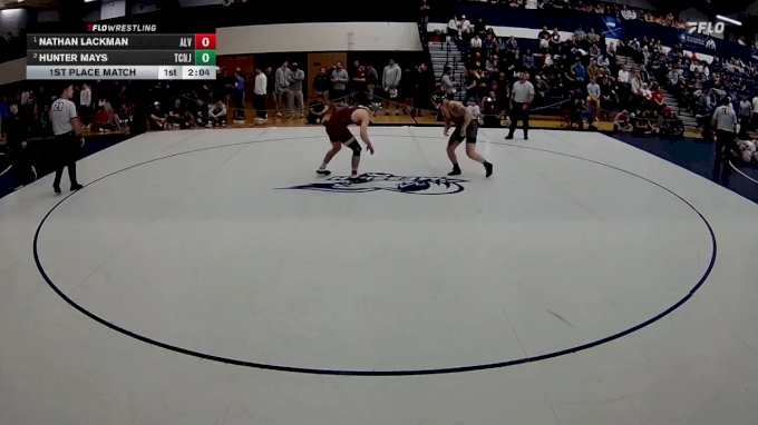 174 lbs 1st Place Match - Nathan Lackman, Alvernia University vs Hunter ...