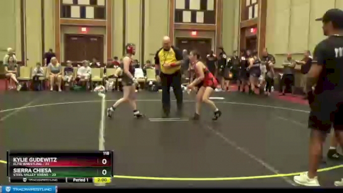 118 lbs Quarterfinals (8 Team) - Kylie Gudewitz, Elite Wrestling vs ...