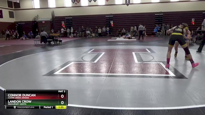 JV-18 lbs 1st Place Match - Connor Duncan, Clear Creek-Amana vs Landon ...