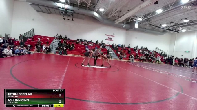 120 lbs Champ. Round 1 - Ashlinn Ginn, Chatfield vs Tatum Debelak ...