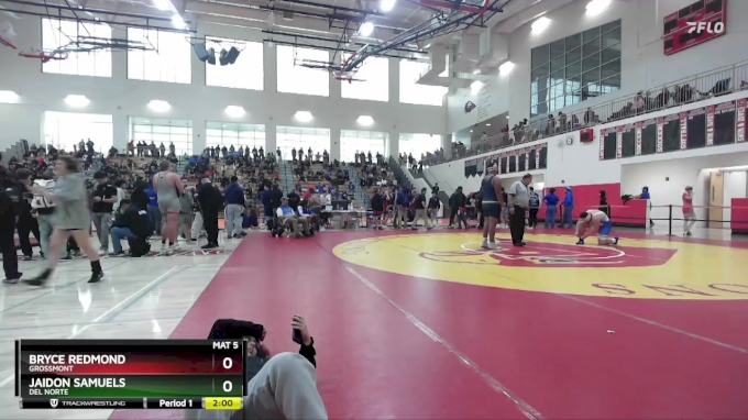 285 lbs Champ. Round 2 - Jaidon Samuels, Del Norte vs Bryce Redmond ...