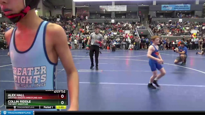 70 lbs Champ. Round 2 - Alex Hall, Greater Heights Wrestling-AAA vs ...