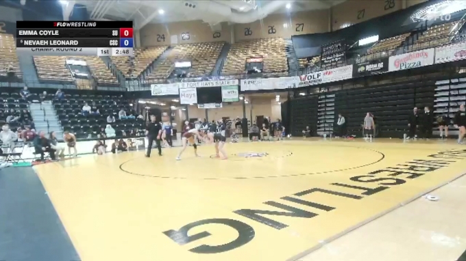 138 lbs Champ. Round 2 - Nevaeh Leonard, Chadron State vs Emma Coyle ...