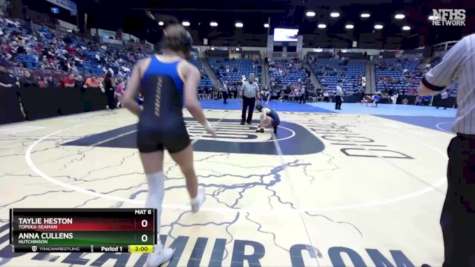 110 lbs Quarterfinal - Taylie Heston, Topeka-Seaman vs Anna Cullens ...