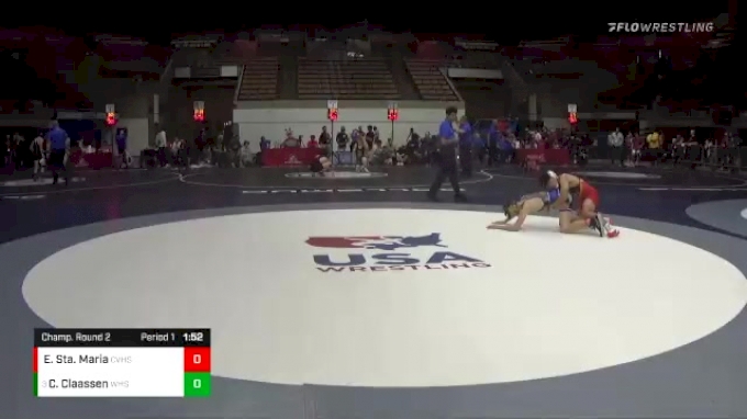 113 lbs Champ. Round 2 - Chase Claassen, Windsor High School Wrestling ...