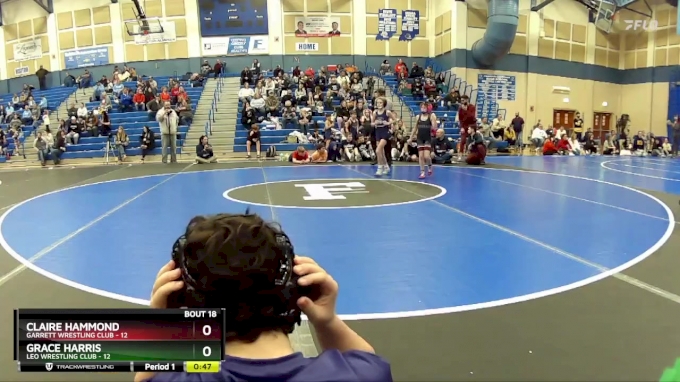 63 lbs Placement Matches (8 Team) - Claire Hammond, Garrett Wrestling ...