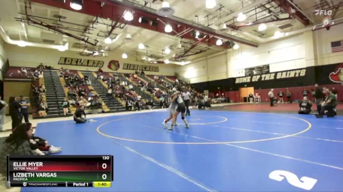 130 lbs 3rd Place Match - Ellie Myer, Victor Valley vs Lizbeth Vargas ...