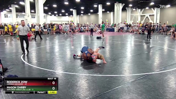 144 lbs Round 4 (10 Team) - Roderick Zow, Camden Greasers vs Mason ...