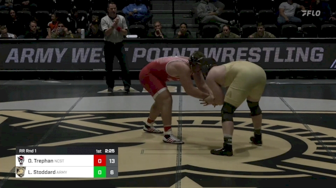 285 lbs Rr Rnd 1 - Owen Trephan, NC State vs Lucas Stoddard, Army