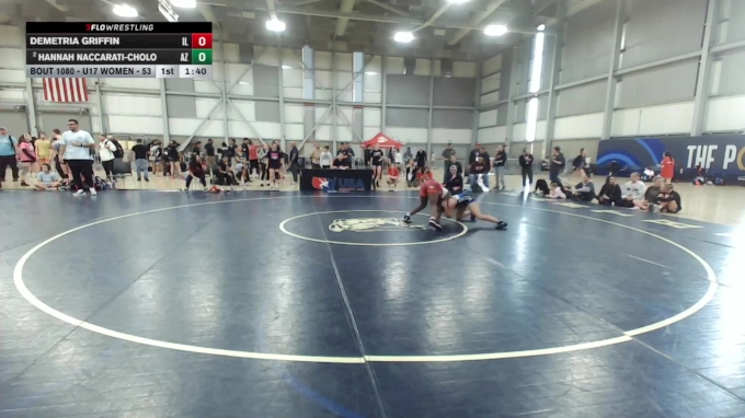 U17 Women - 53 lbs Champ. Round 2 - Demetria Griffin, IL vs Hannah ...