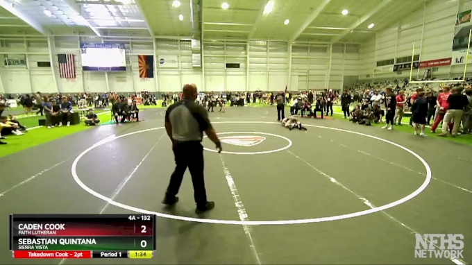 132 lbs 1st Place Match - Sebastian Quintana, Sierra Vista vs Caden ...