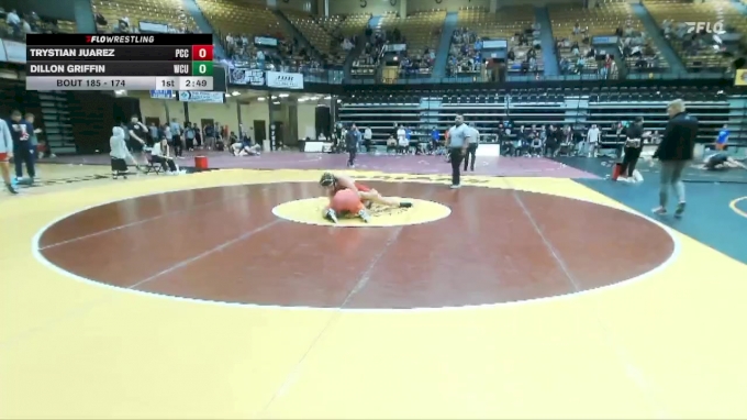 174 lbs Cons. Round 1 - Trystian Juarez, Pratt CC vs Dillon Griffin ...