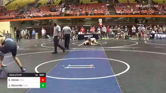 170 lbs Consi Of 8 #1 - Steve Weiser, Zimmerman vs Jayden Alexander ...