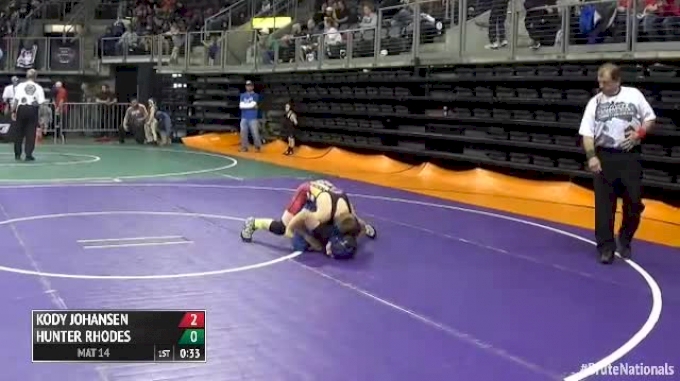 105 RR Rnd 2 - Hunter Rhodes, Mo vs Kody Johansen, Ks
