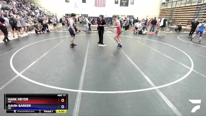 215 lbs Champ. Round 1 - Hank Meyer, MN vs Gavin Barker, MO