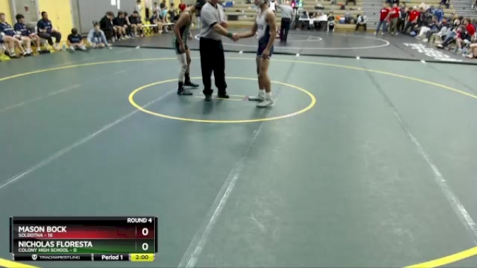 135 lbs Round 4: 10:30am Sat. - Nicholas Floresta, Colony High School ...
