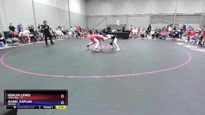 115 lbs Round 2 (8 Team) - Ashlyn Lewis, Texas Red vs Isabel Kaplan ...