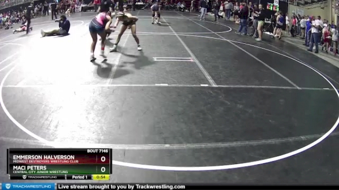 138 lbs Cons. Round 2 - Maci Peters, Central City Junior Wrestling vs ...