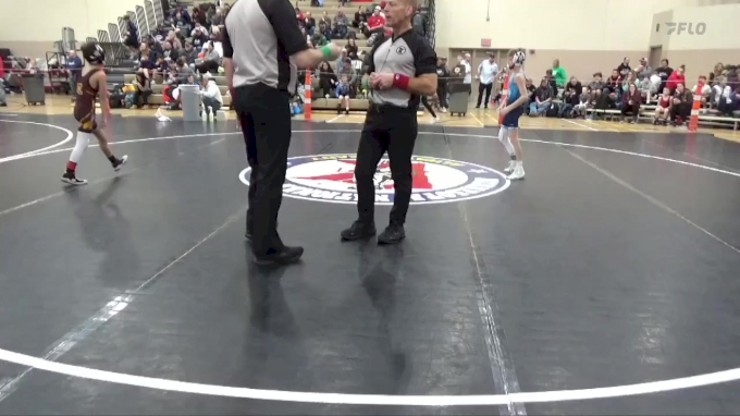 70 lbs Champ. Round 2 - Bennett Monson, Bison Wrestling Club vs Lochlan ...