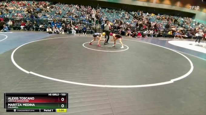 100 lbs Cons. Round 2 - Maritza Medina, Caldwell vs Alexis Toscano ...