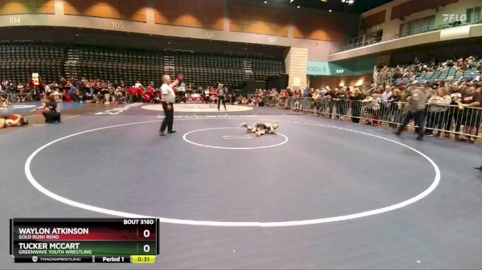 55-58 lbs Round 3 - Tucker Mccart, Greenwave Youth Wrestling vs Waylon ...