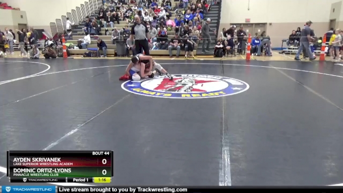 120 lbs Cons. Round 1 - Dominic Ortiz-Lyons, Pinnacle Wrestling Club vs ...