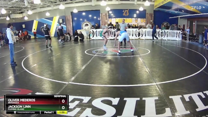 120 White Semifinal - Jackson Linn, Fleming Island vs Oliver Mederos ...