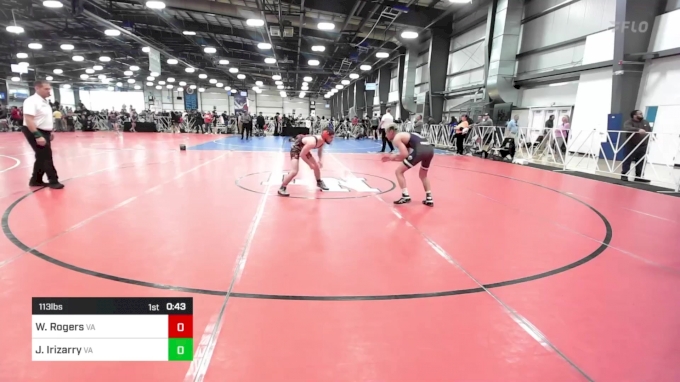 113 lbs Consi Of 8 #2 - Waylon Rogers, VA vs Josiah Irizarry, VA