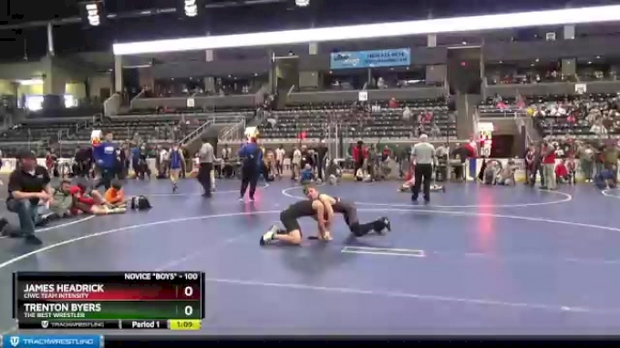 100 lbs 2nd Place Match - James Headrick, CIWC Team Intensity vs ...