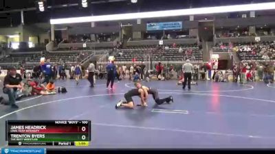 100 lbs 2nd Place Match - James Headrick, CIWC Team Intensity vs Trenton Byers, The Best Wrestler