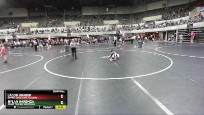 60 lbs Semifinal - Rylan Haremza, Crass Trained Wrestling vs Jacob ...
